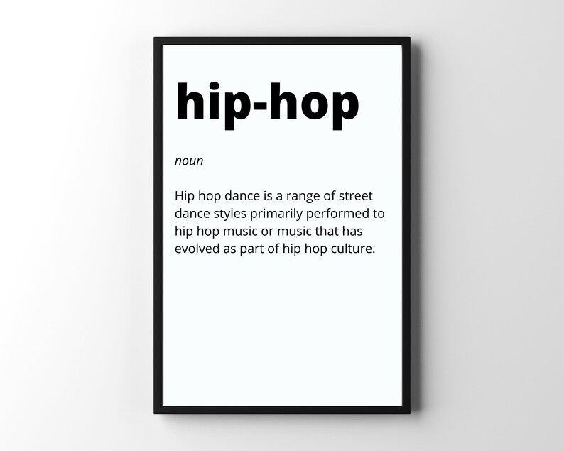 Dance Definition Wall Art Studio Decor Downloadable Print - Etsy