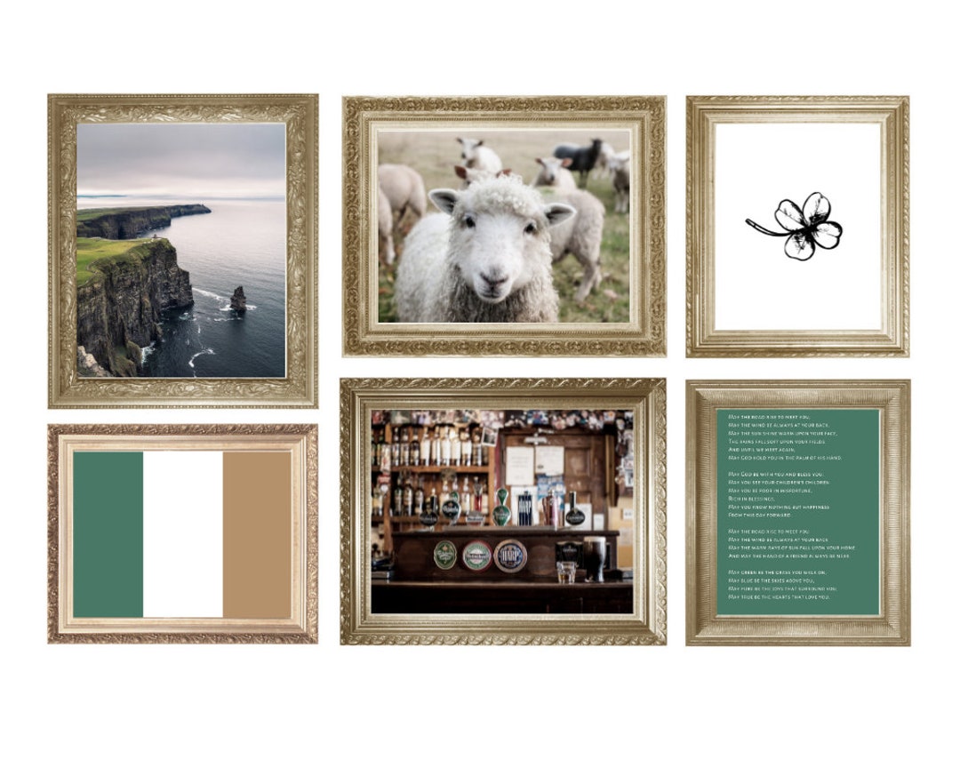 Irish Themed Wall Art Prints for a Gallery | Irish Sheep | Cliff's of ...