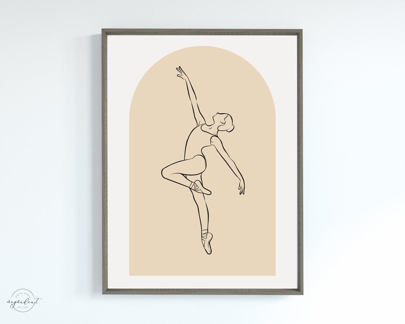 Boho Ballet Dancer Wall Art Prints | Ballerina Wall Art Printable ...