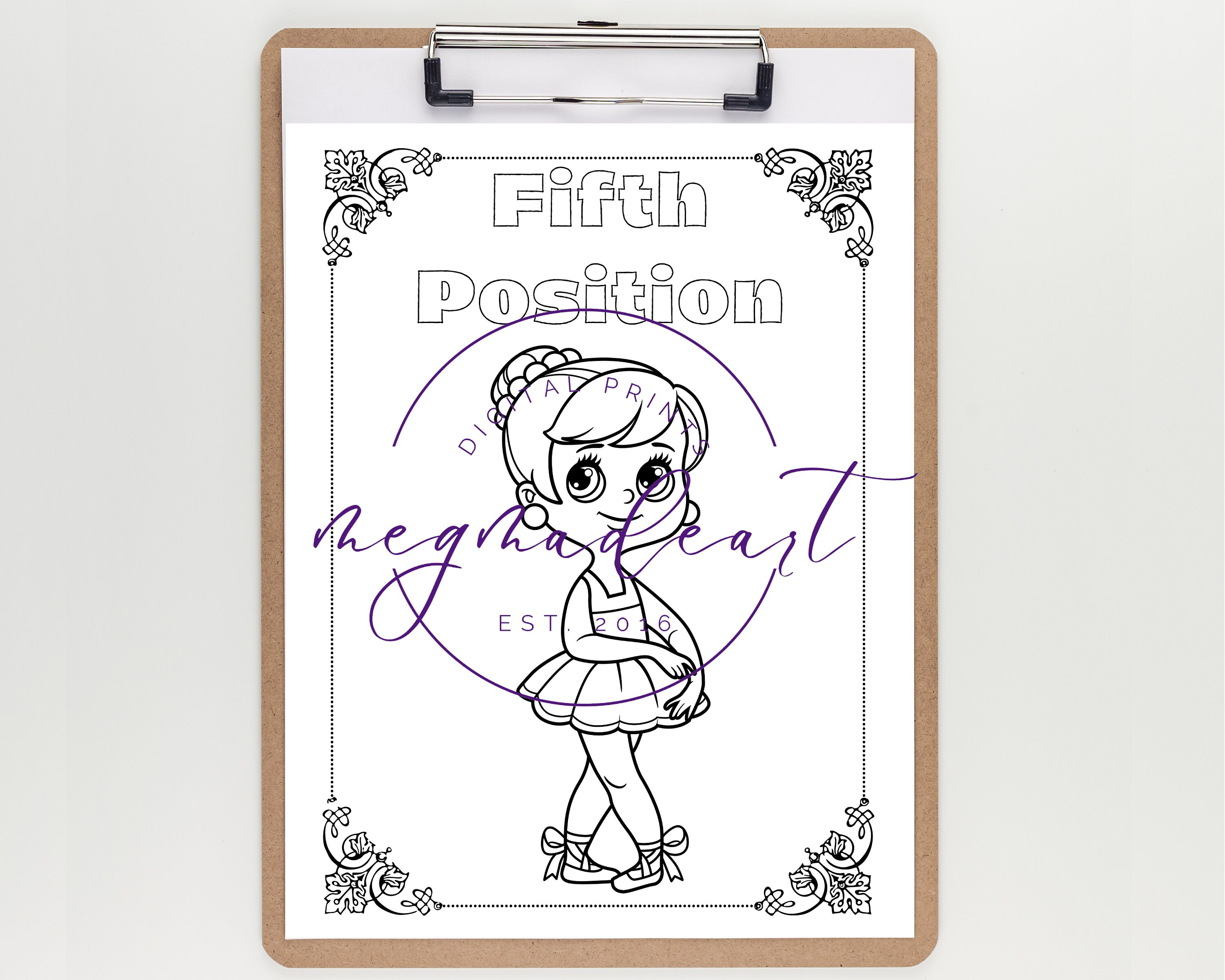 Ballet Coloring Pages Downloadable PDF | Digital Download | Dance ...