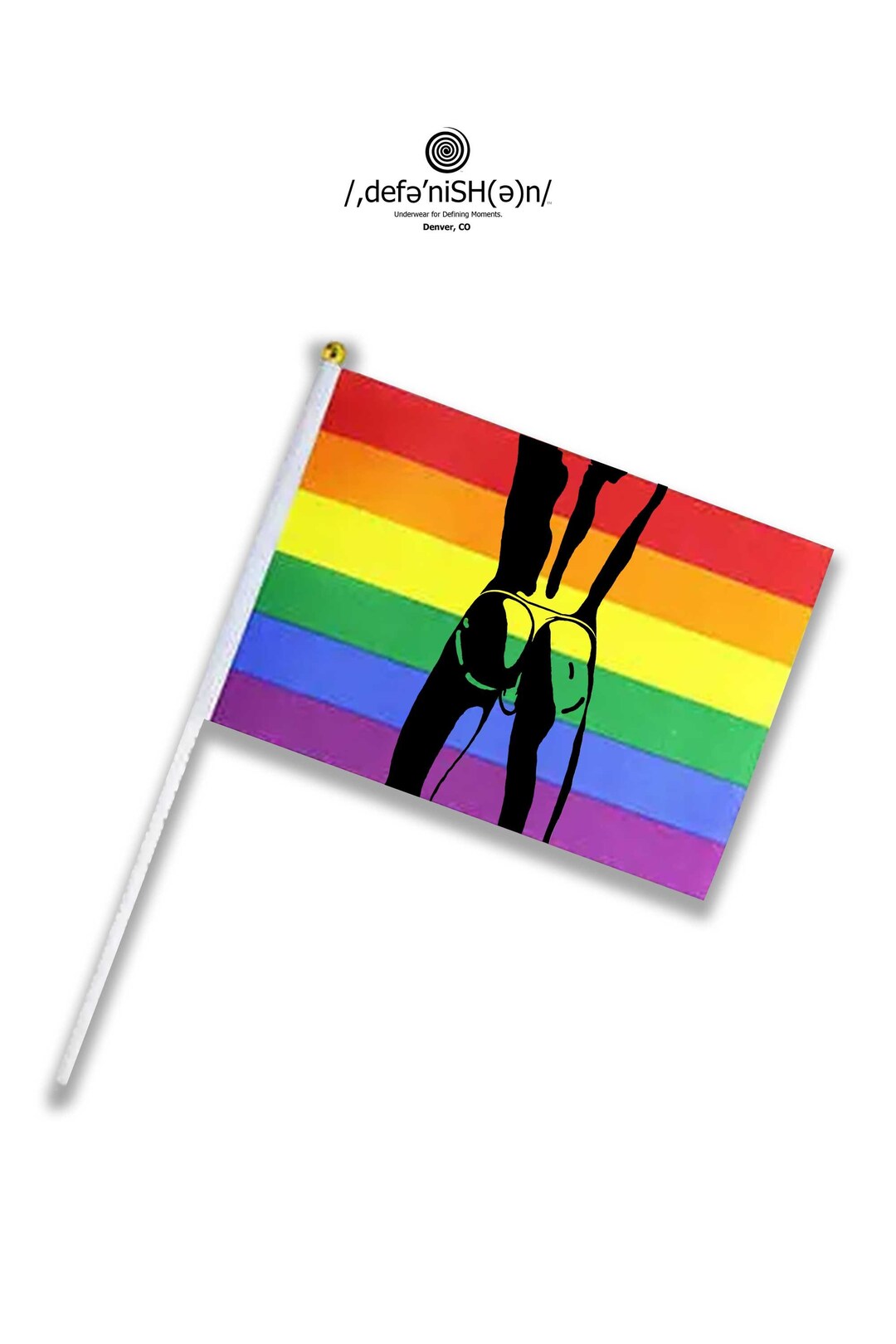 Rainbow Pride Hand Flag 6"x9" - Thonger Pride - Etsy
