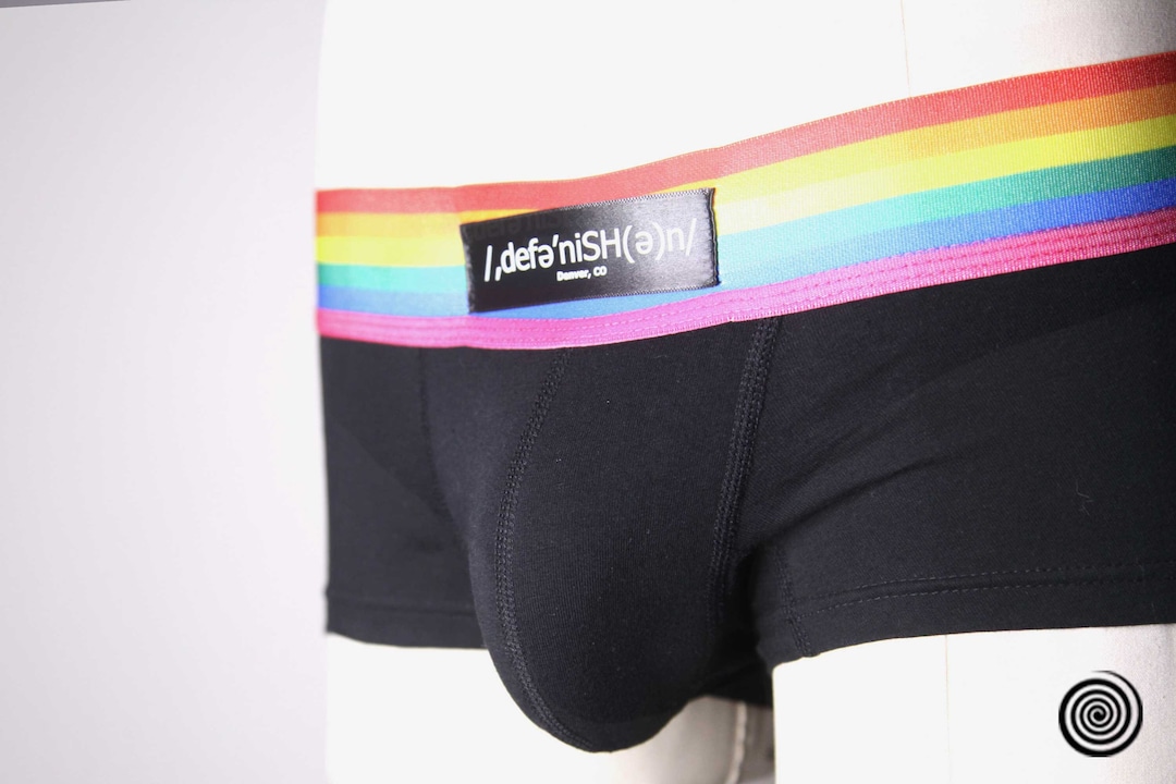 Men's Boxer Brief - Black Rainbow Pride - Etsy
