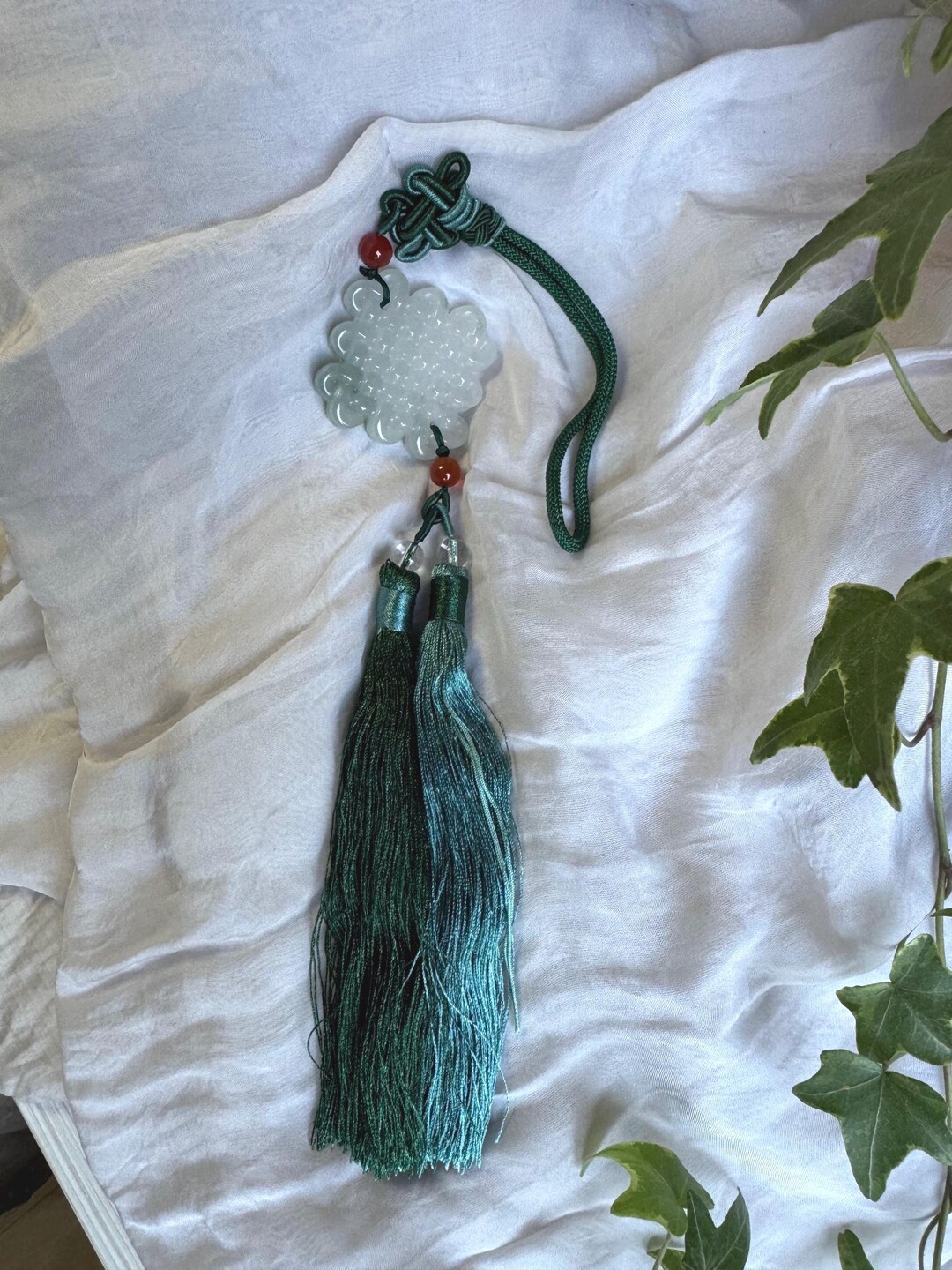 Feng Shui Jade Protection Tassel – for Harmony, Growth & Energetic ...