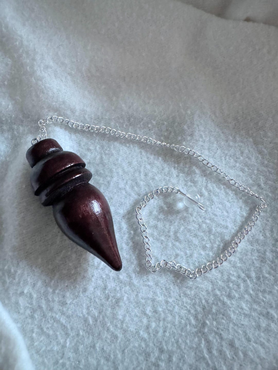 Handcrafted Walnut Wood Pendulum for Dowsing, Energy Healing ...