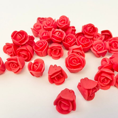 Mini Royal Icing Roses Pastel Pink - Etsy