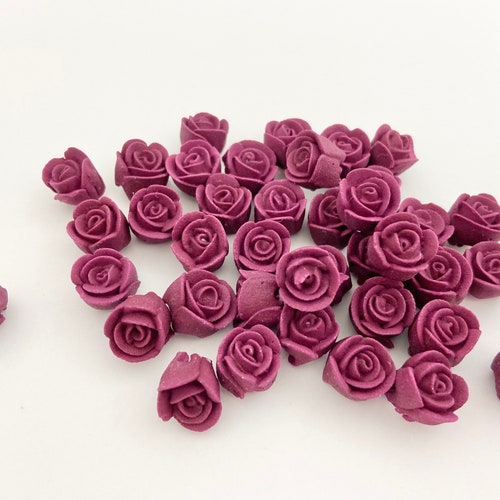 Mini Royal Icing Roses Peach - Etsy
