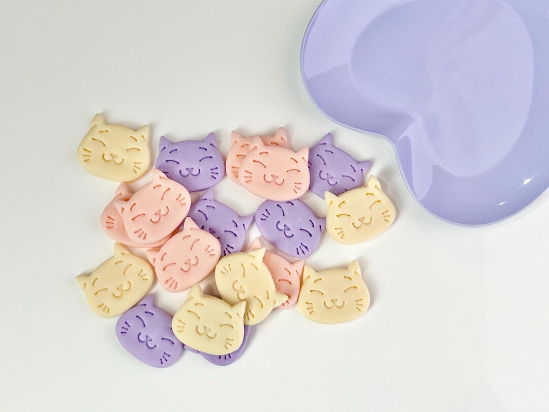 Mini Cat Edible Toppers Kitten Cake Topper Cat Girls Birthday Party ...