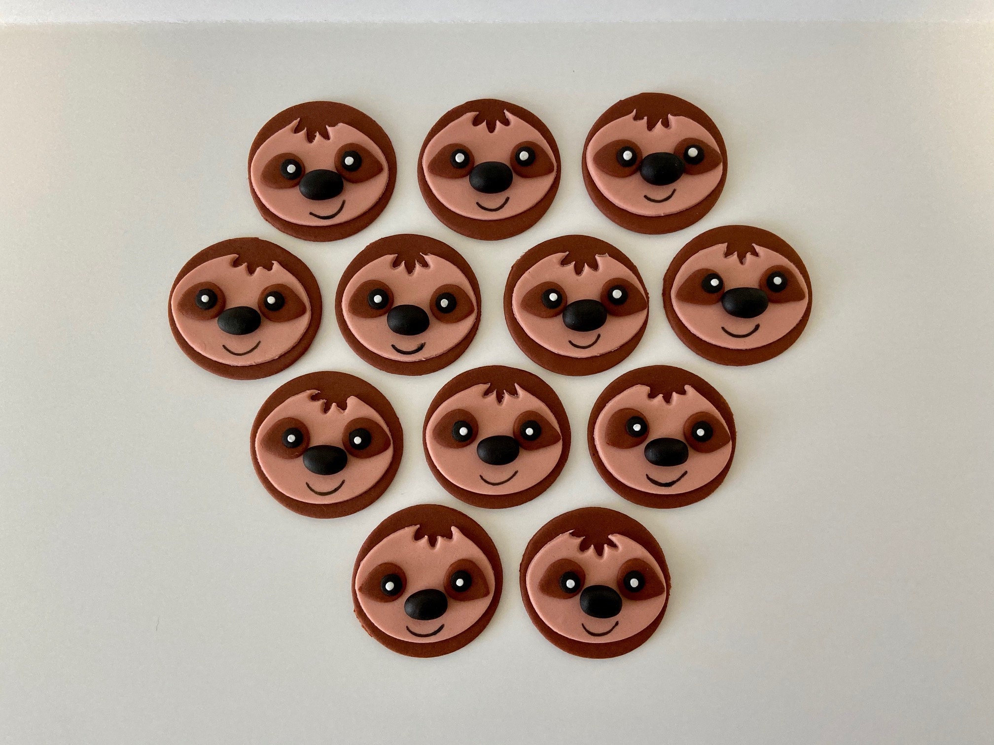 Sloth Cupcake Toppers Sloth Party Sloth Cupcakes Sloth - Etsy