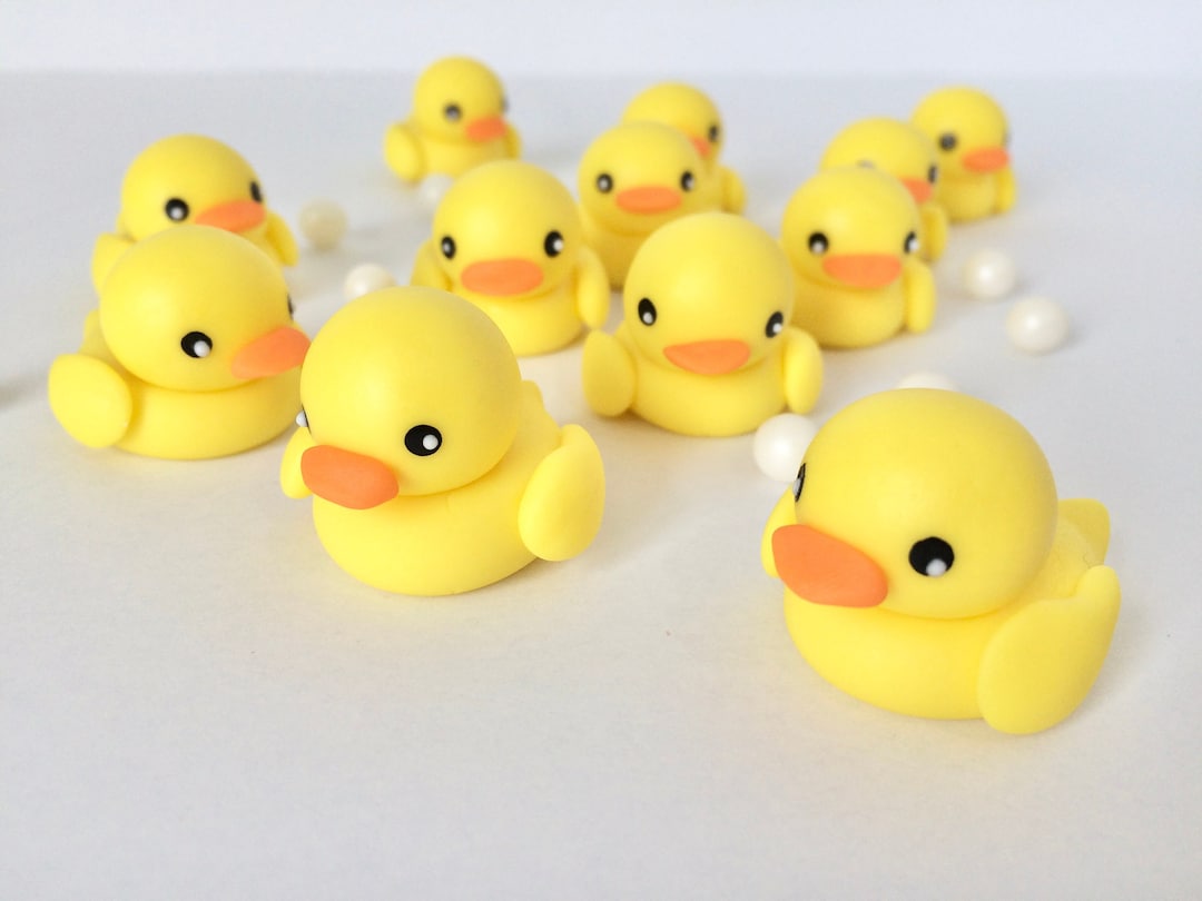 Fondant Rubber Ducks Edible Rubber Duck Fondant Duck Yellow Duck ...