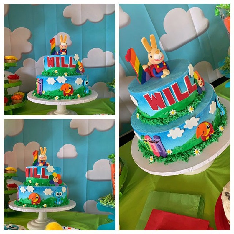 Baby First Tv Fondant Flat Cake Toppers Baby First Tv Cake - Etsy