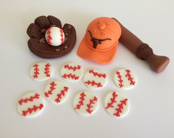 Baseball Fondant Cake Topper | Etsy