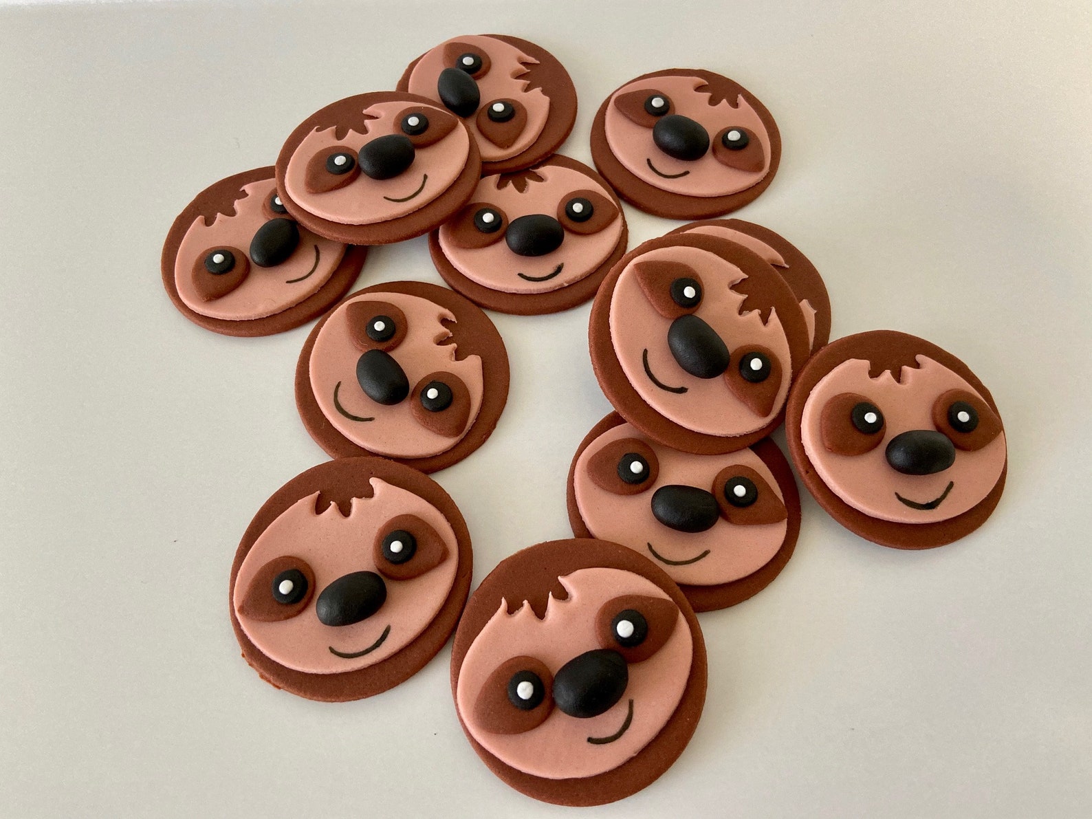 Sloth Cupcake Toppers Sloth Party Sloth Cupcakes Sloth - Etsy