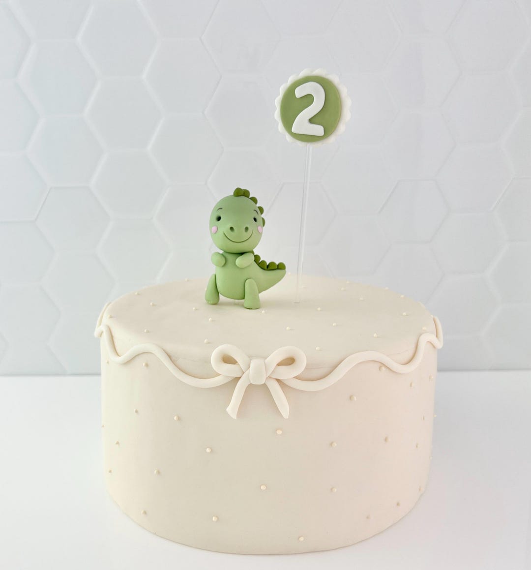 Dinosaur Cake Topper · Birthday Decor · Edible Fondant Dinosaur - Etsy