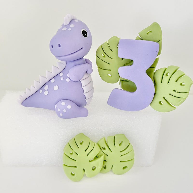 Fondant Dinosaur Cake Topper - Etsy