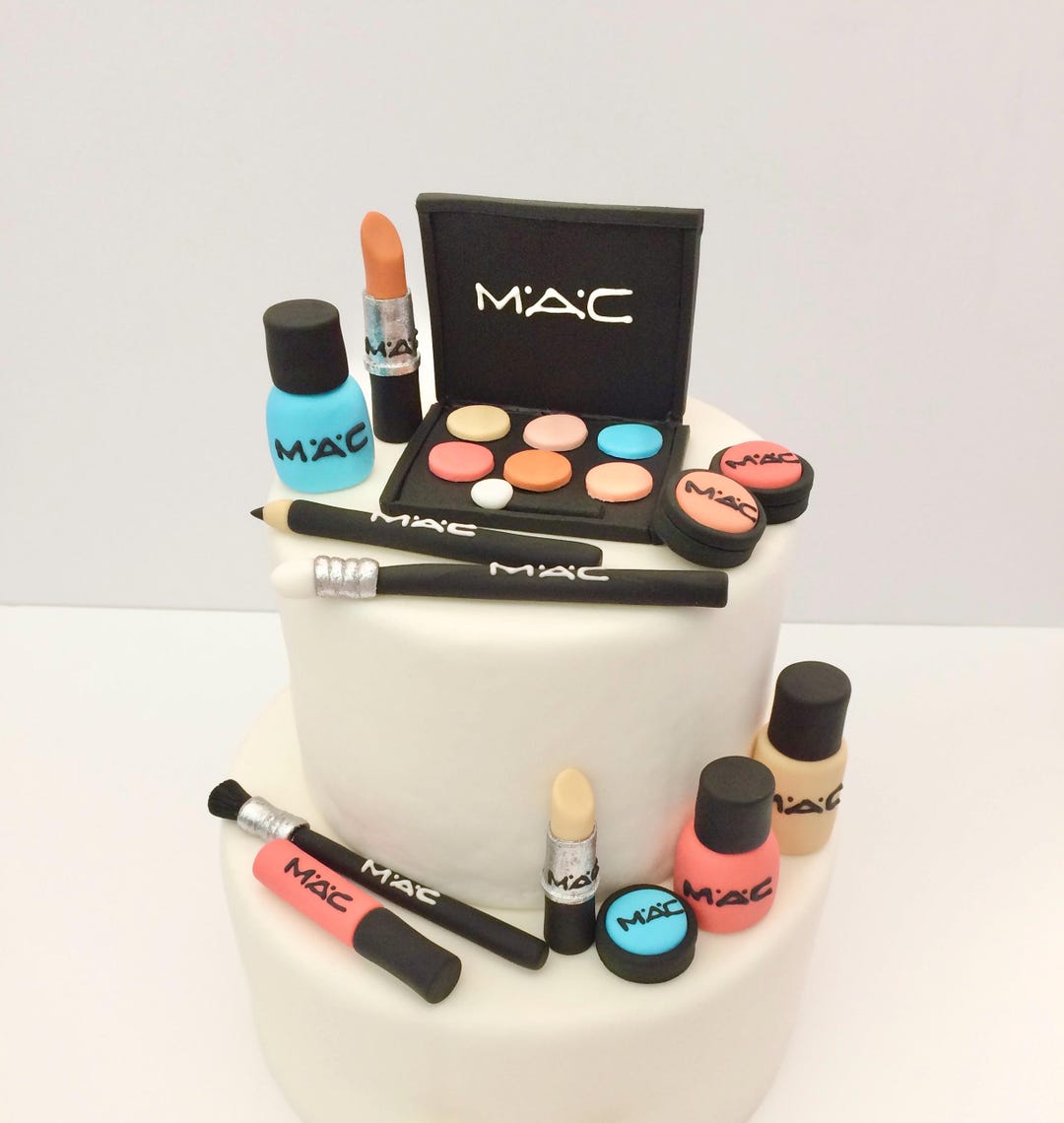 Makeup Cake Topper Makeup Cake Decorations Fondant Makeup Lipstick ...