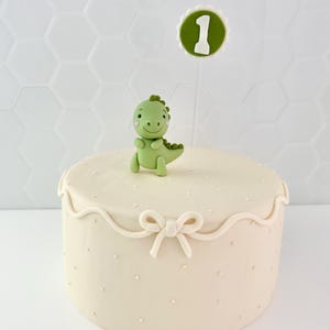 Dinosaur Cake Topper · Birthday Decor · Edible Fondant Dinosaur - Etsy