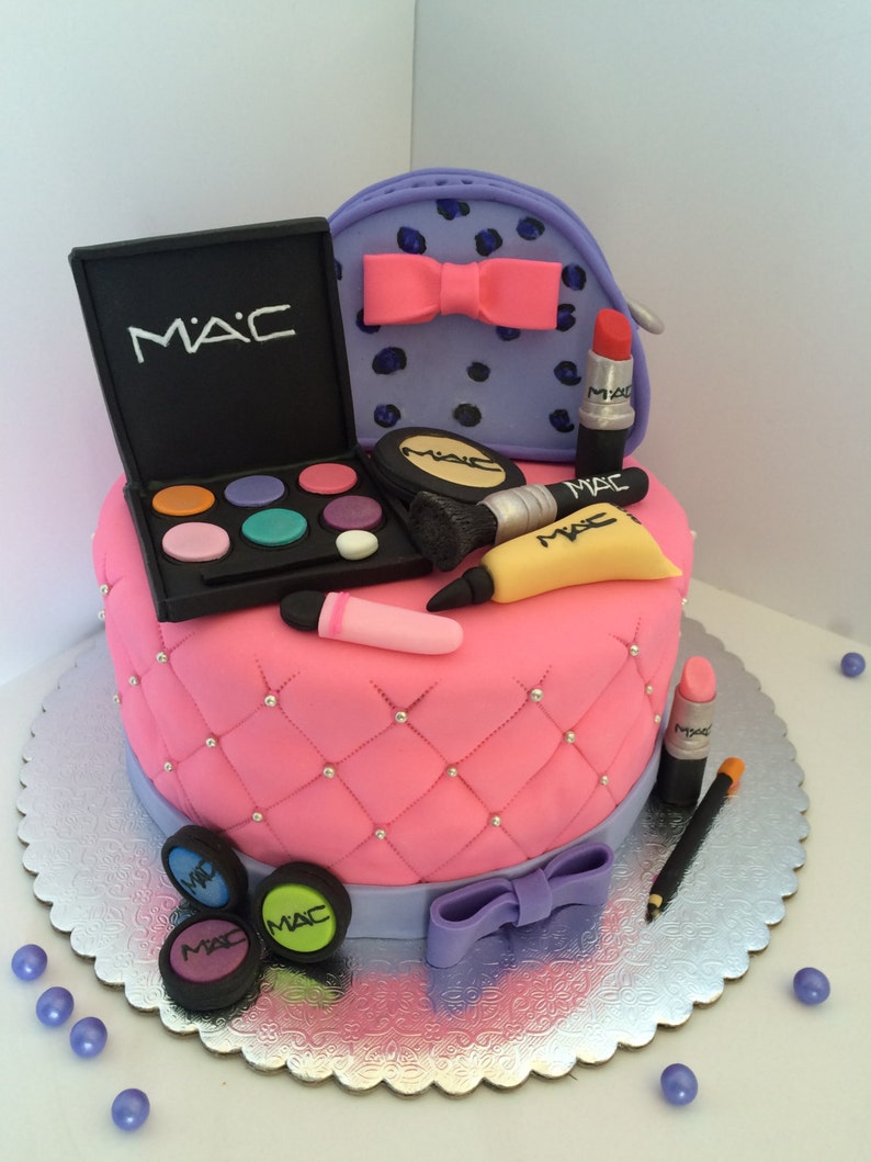 Makeup Fondant Set Makeup Cake Topper Makeup Artist Gift - Etsy