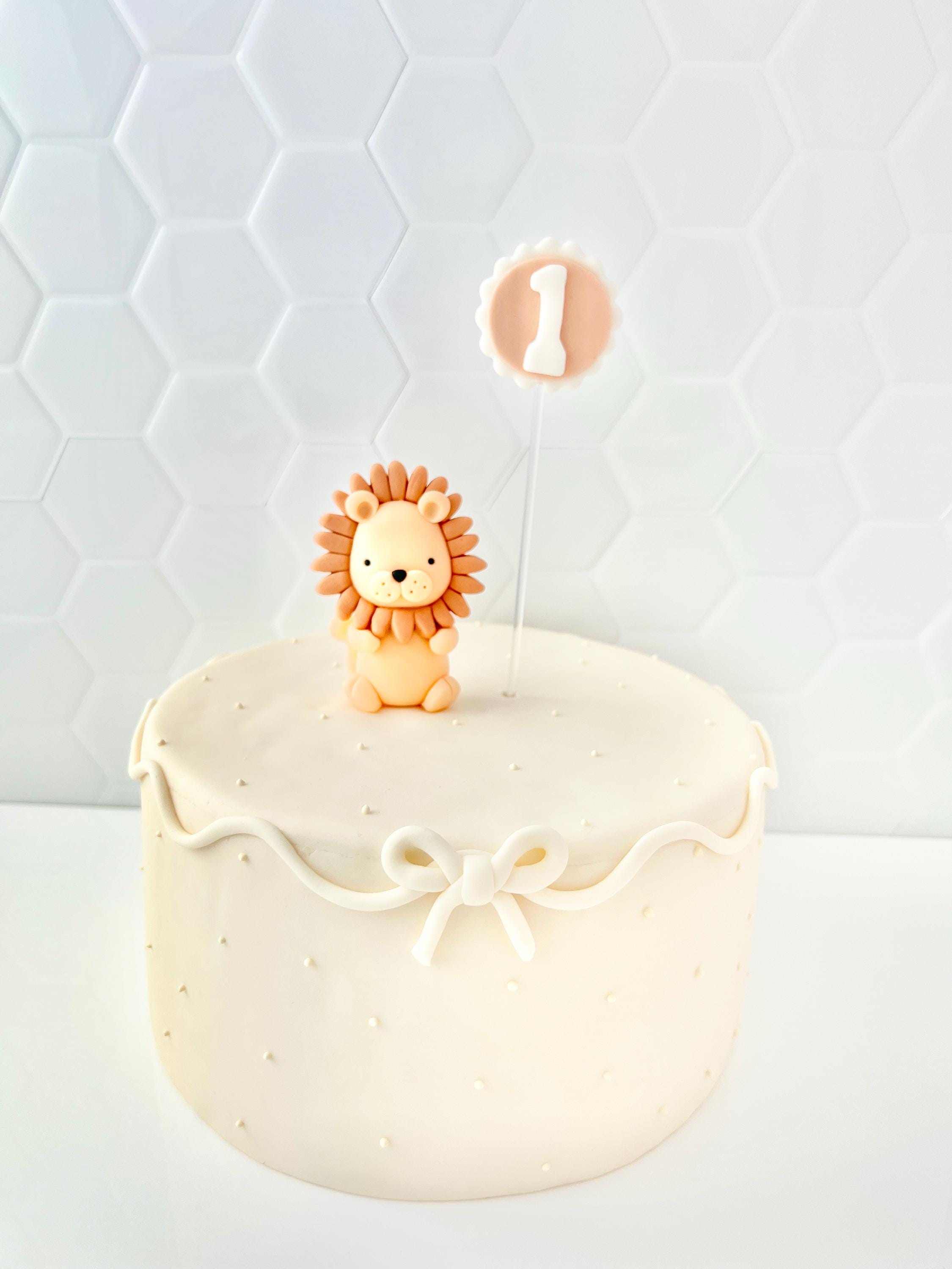Fondant Lion Cake Topper · Baby Shower, First Birthday - Etsy