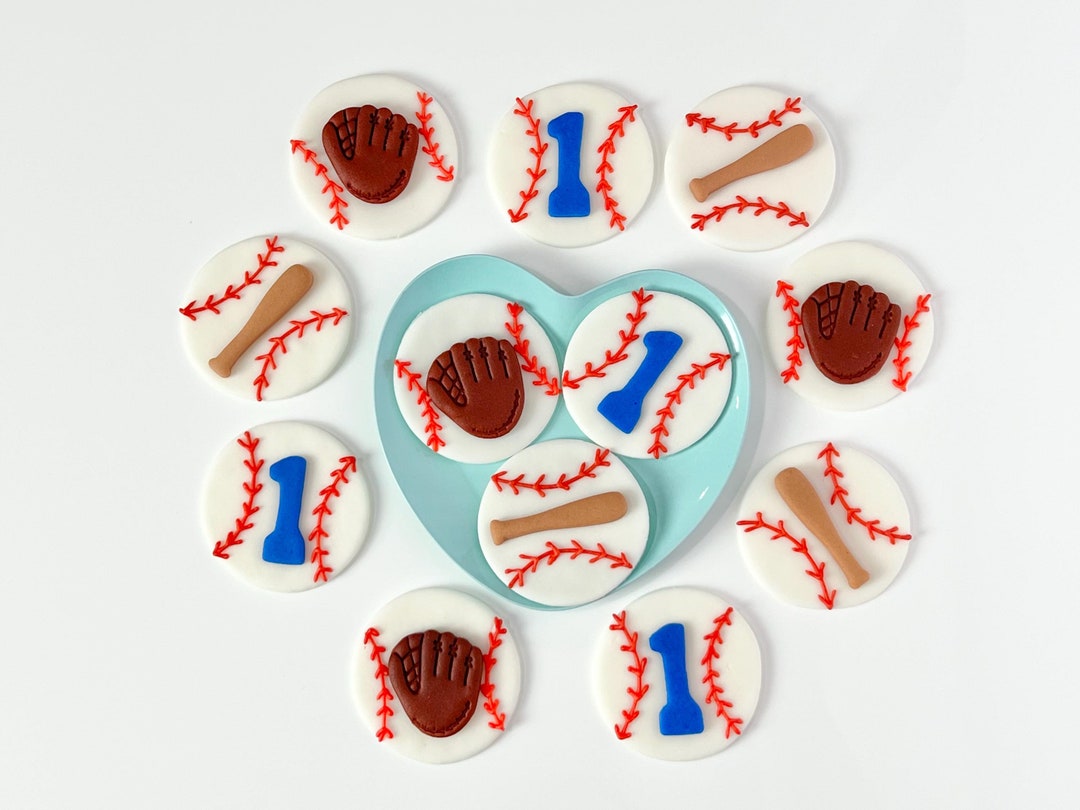 Baseball Cupcake Toppers - Etsy