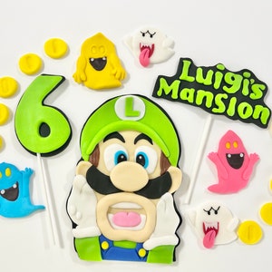Luigi's Mansion Cake Topper Luigi Cake Topper Luigi's Mansion Party - Etsy
