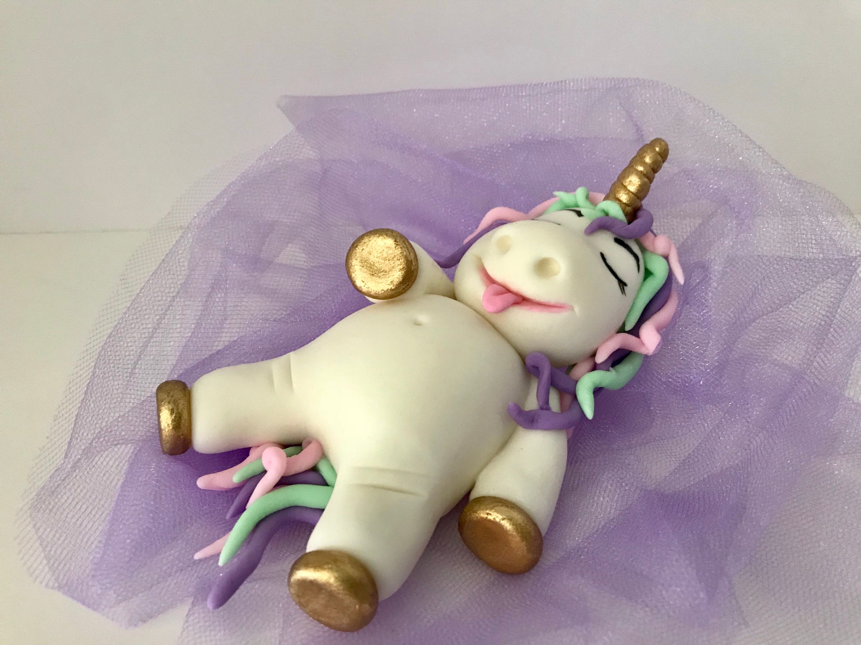 Unicorn Cake Topper Fat Unicorn Cake Topper Fat Unicorn | Etsy