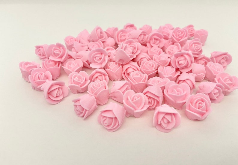 Mini Royal Icing Roses Pastel Pink - Etsy