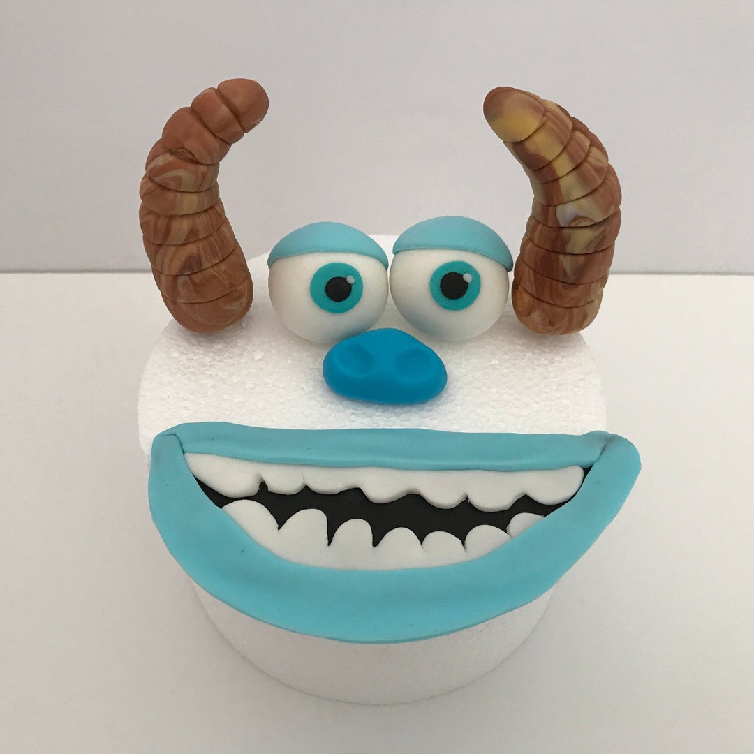 Monsters Inc Face Fondant Cake Topper - Etsy