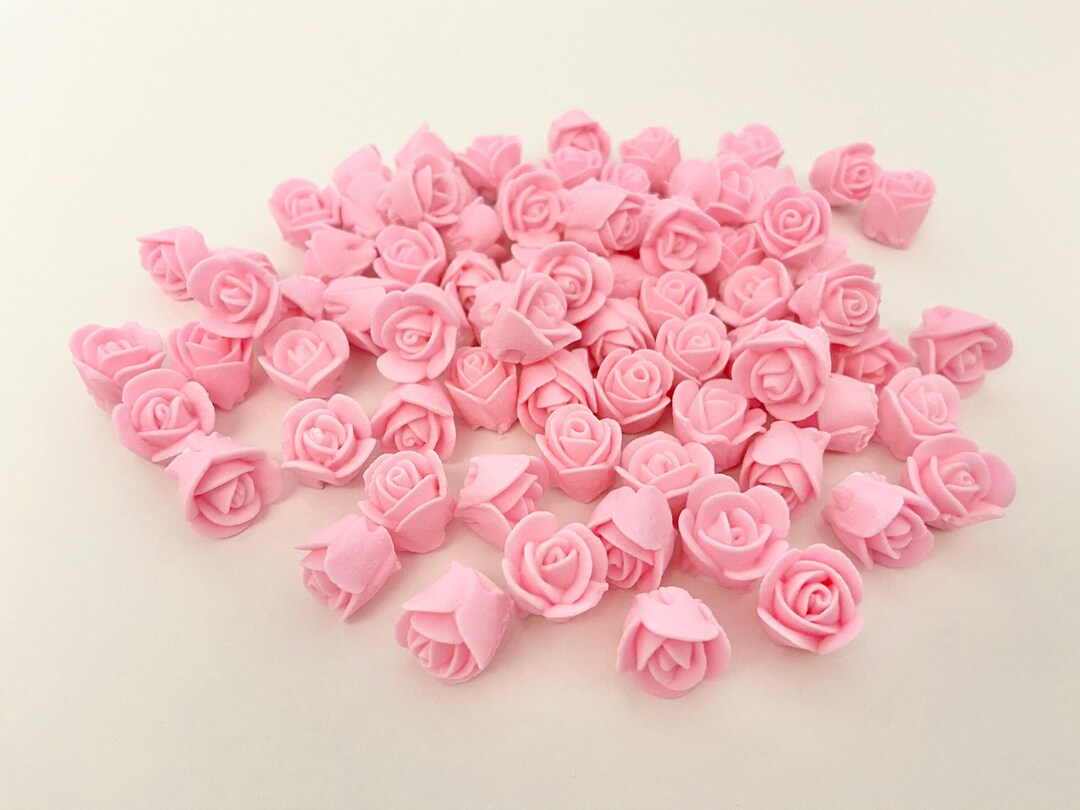 Mini Royal Icing Roses Pastel Pink - Etsy