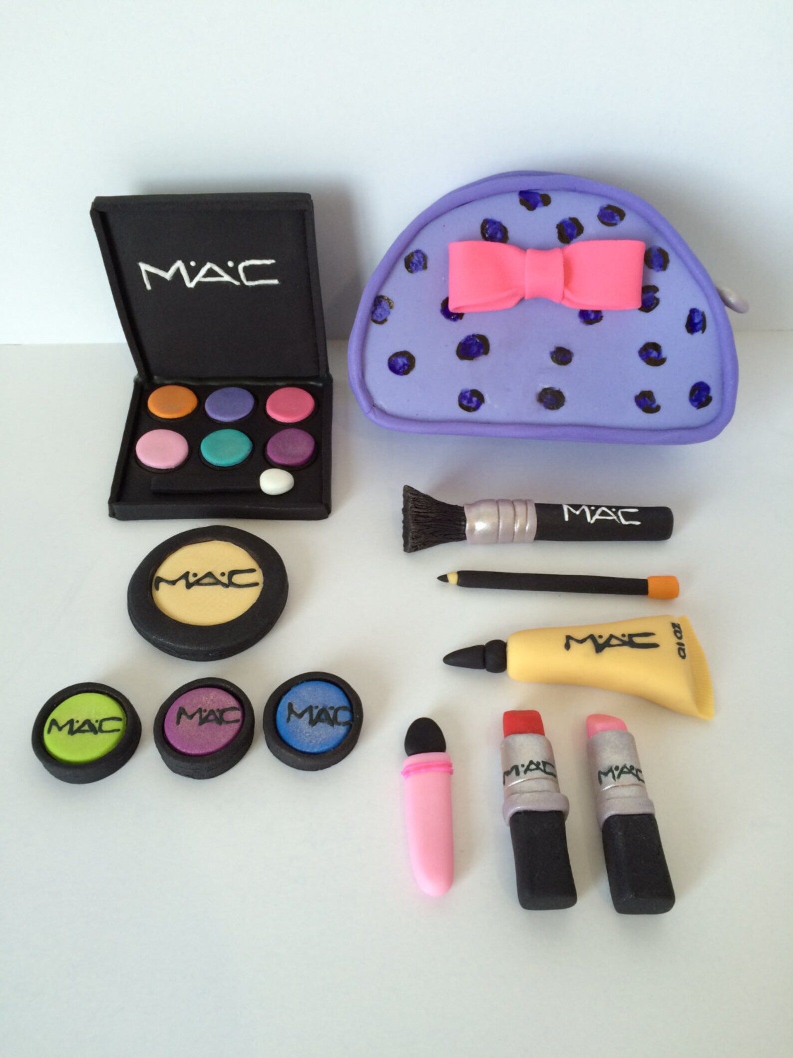 Makeup Fondant Set Makeup Cake Topper Makeup Artist Gift - Etsy