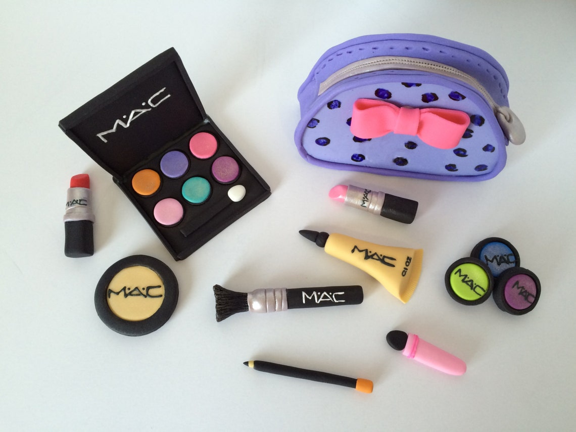 Makeup Fondant Set Makeup Cake Topper Makeup Artist Gift - Etsy