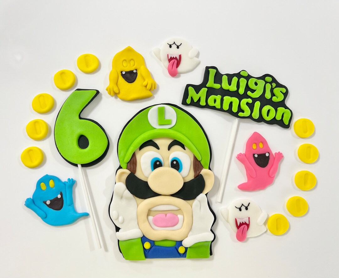Luigi's Mansion Cake Topper Luigi Cake Topper Luigi's Mansion Party - Etsy