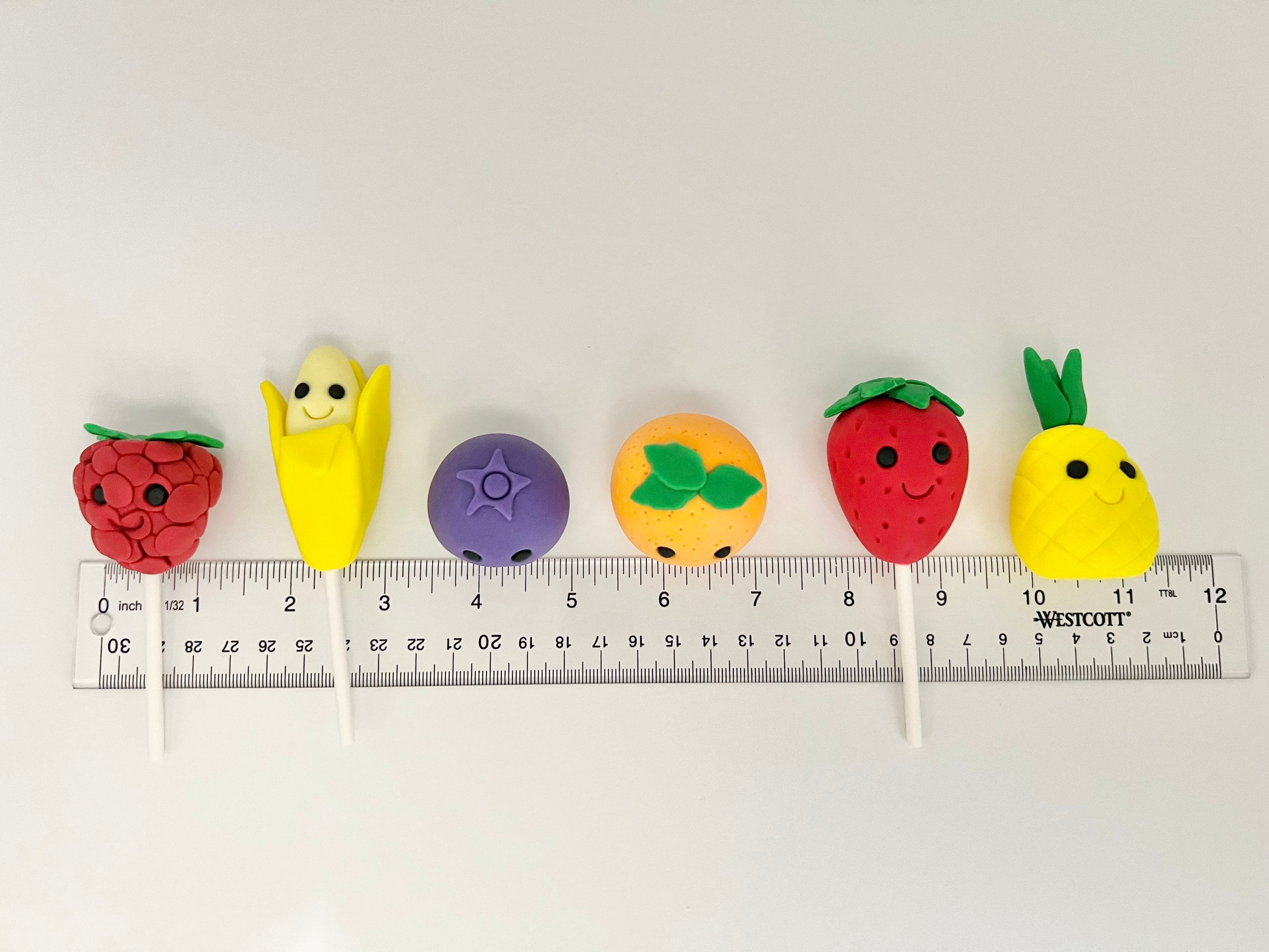 Fruits Cake Topper Fondant Fruits Smoothie Mix Fruit Salad - Etsy