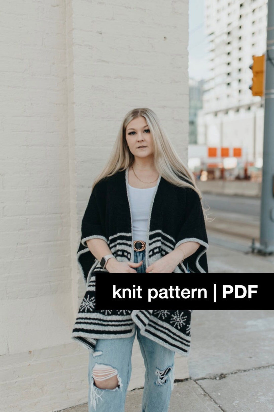 Knitting Pattern / PDF / Jasper Blanket Scarf / Whiteowlcrochetco ...