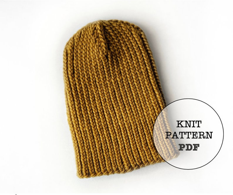 Knit Pattern / Seismic Slouch Beanie Worsted Weight / Worsted - Etsy Canada