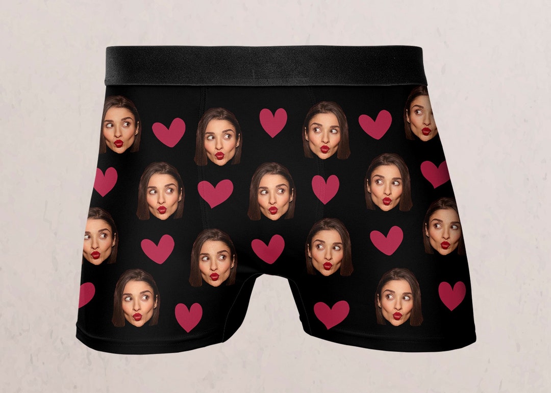 Custom Boxers With Face on Them, Personalised Boxer Shorts, Custom ...