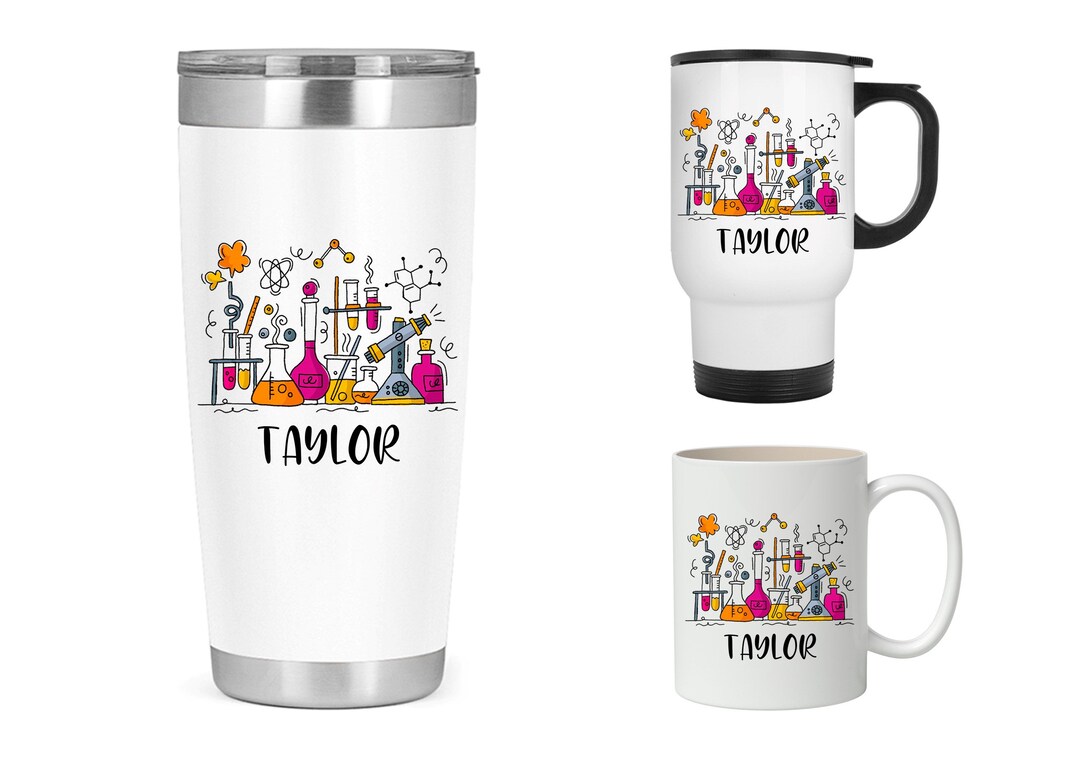 Personalized Chemistry Tumbler, Chemistry Gift, Chemistry Travel Mug ...