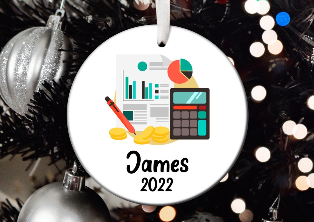 Personalized Accountant Christmas Ornament, Accountant Santa Ornament ...