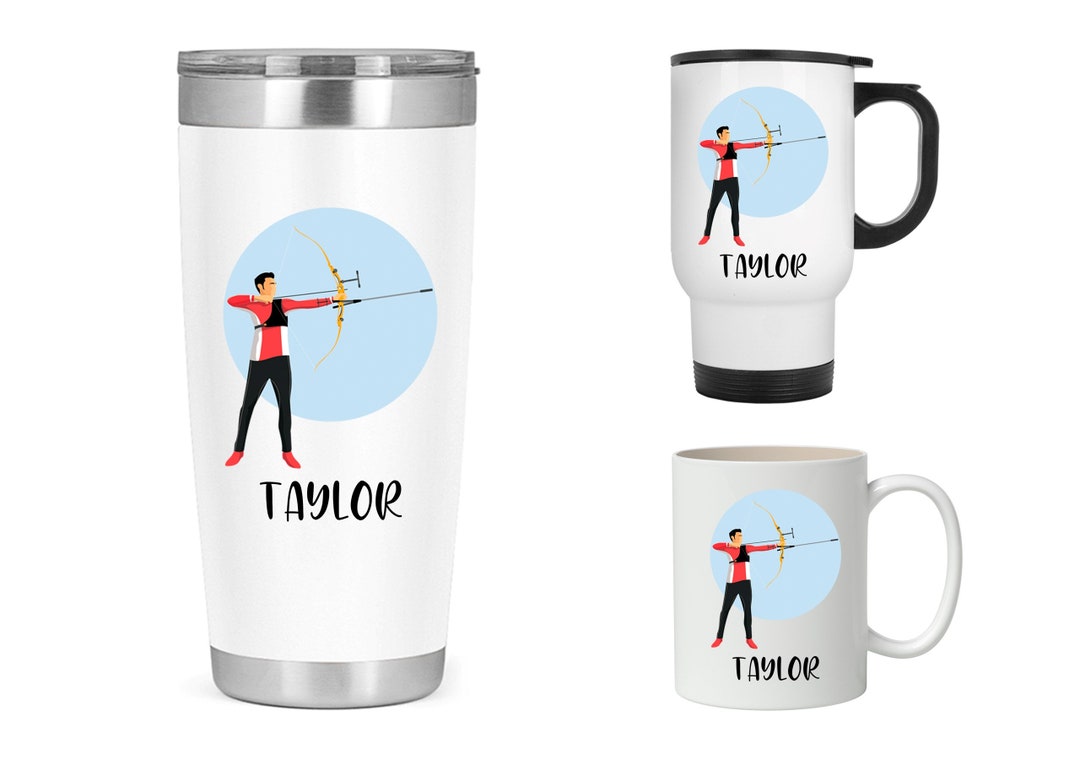 Personalized Archery Tumbler, Archery Gift, Archery Travel Mug, Gift ...