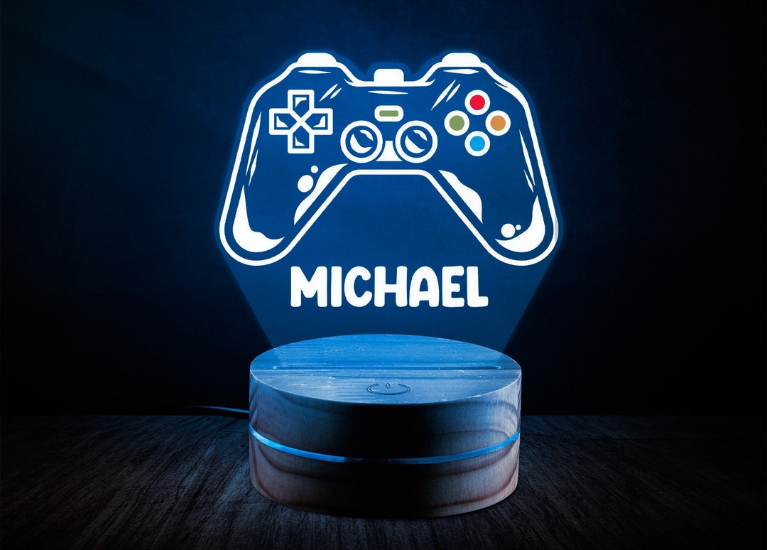 Personalized Gaming Gift, Gaming Night Light, Gamers Gift Idea, Video ...