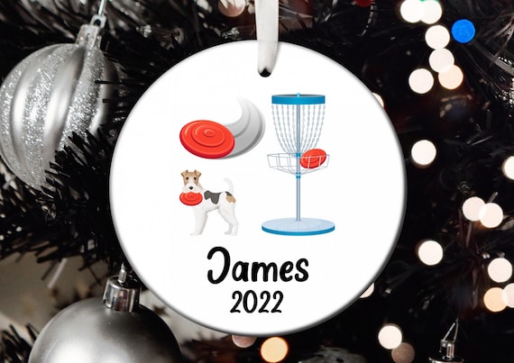 Personalized Disc Golf Christmas Ornament Disc Golf Santa - Etsy