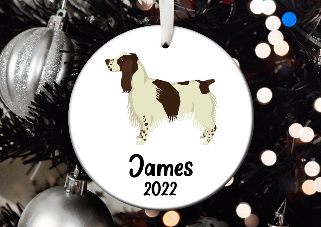 Personalized English Springer Spaniel Christmas Ornament, English ...