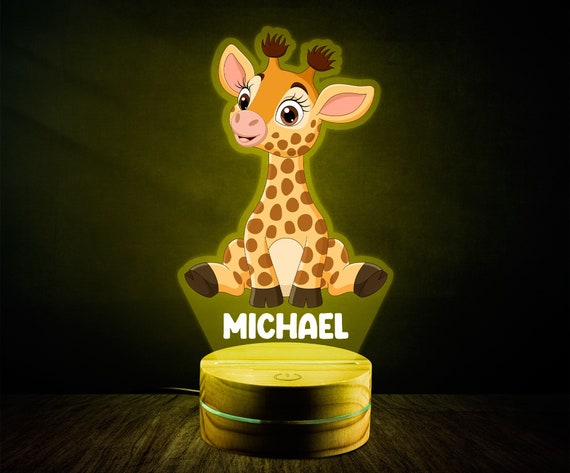 Personalized Giraffe Night Light Giraffe Gift Ideas Gift for - Etsy