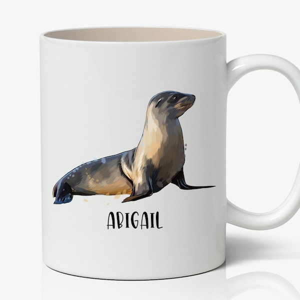 Personalized Seal Mug - Etsy