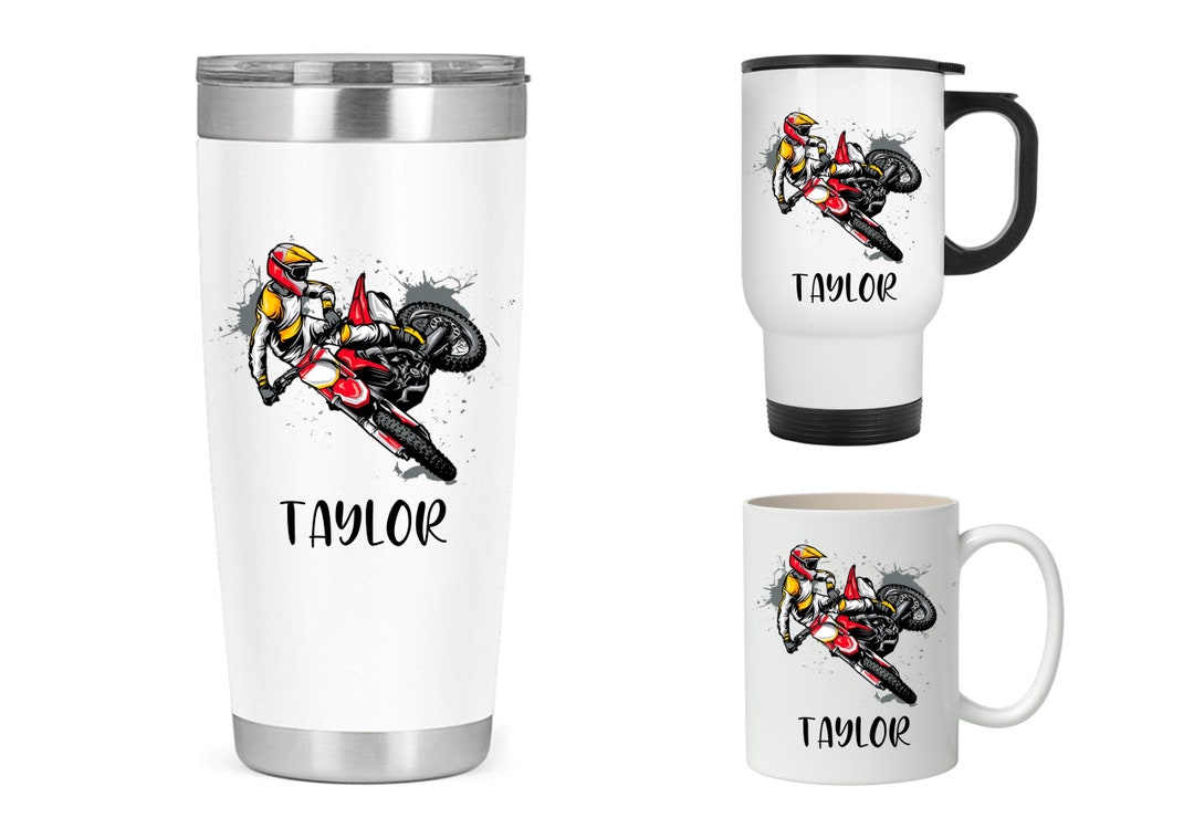 Personalized Motocross Tumbler, Motocross Gift, Motocross Travel Mug ...