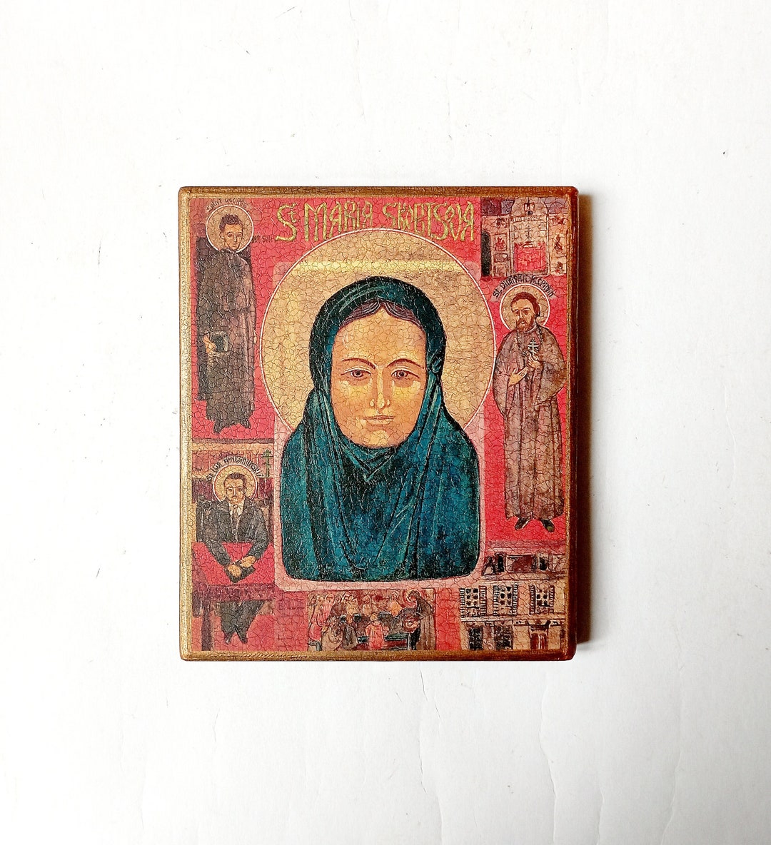 Christian Icon of St Maria Skobtsova of Paris, Handmade, Wooden Board ...