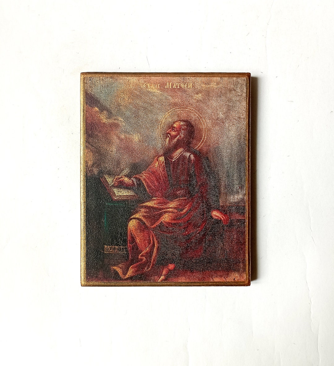 Christian Orthodox Icon of St. Evangelist Matthew the Apostle, Икона ...