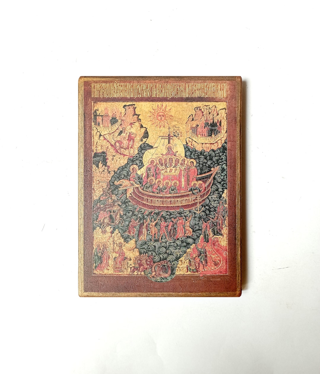 Christian Orthodox Ship of Faith Icon, Ship of Salvation, Handmade ...