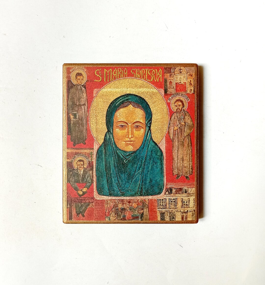 Christian Icon of St Maria Skobtsova of Paris, Handmade, Wooden Board ...