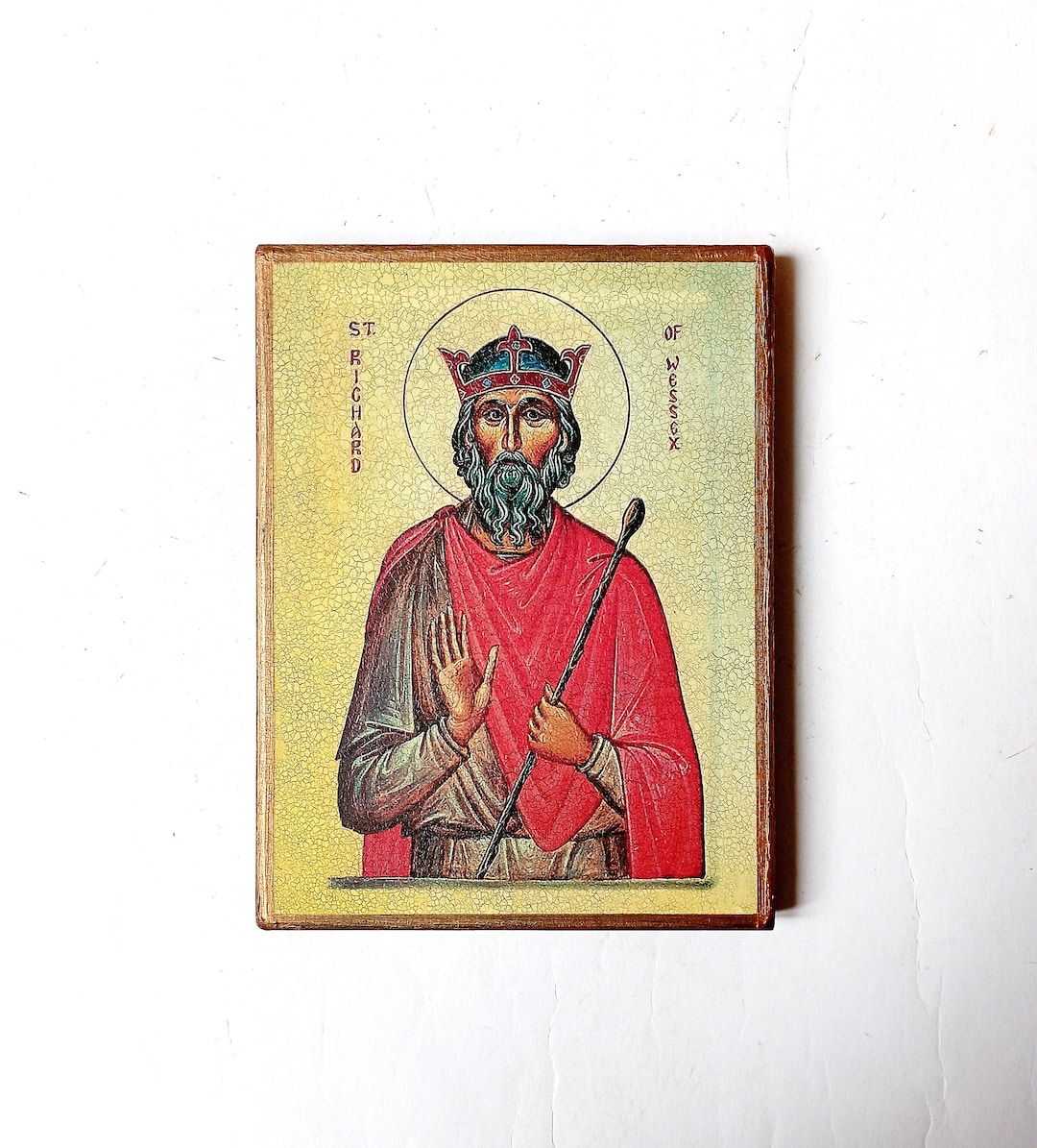 Christian Icon of the Saint Richard the Pilgrim or Richard of Wessex ...