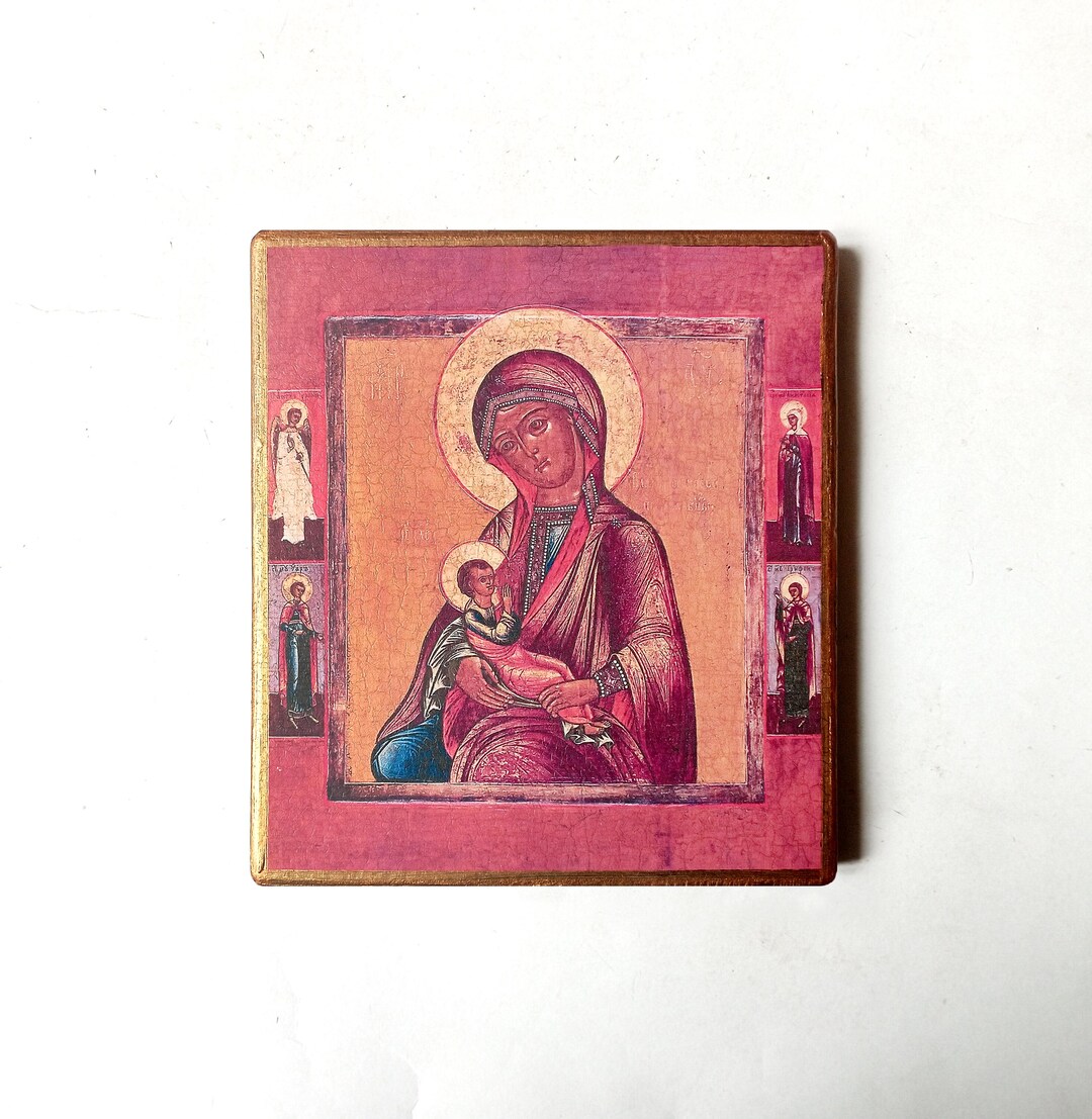 Christian Orthodox Icon the Feeding Mother of God, Milkgiver, Milk ...